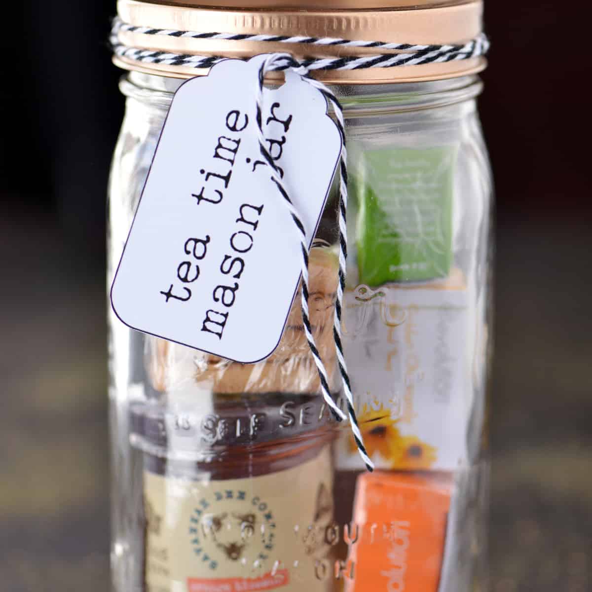 Tea Time Mason Jar Gift - The Gunny Sack