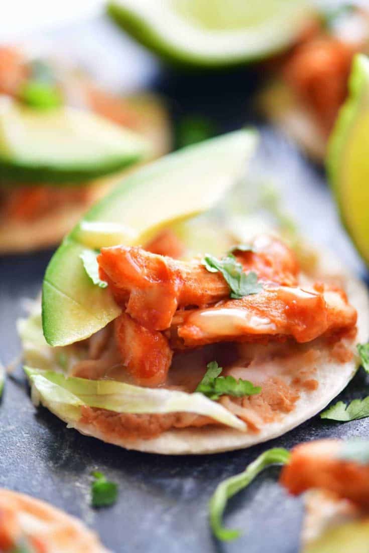 Mini Chicken Taco Pizzas - The Gunny Sack