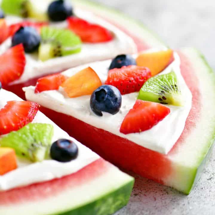 Watermelon Pizza Recipe - The Gunny Sack