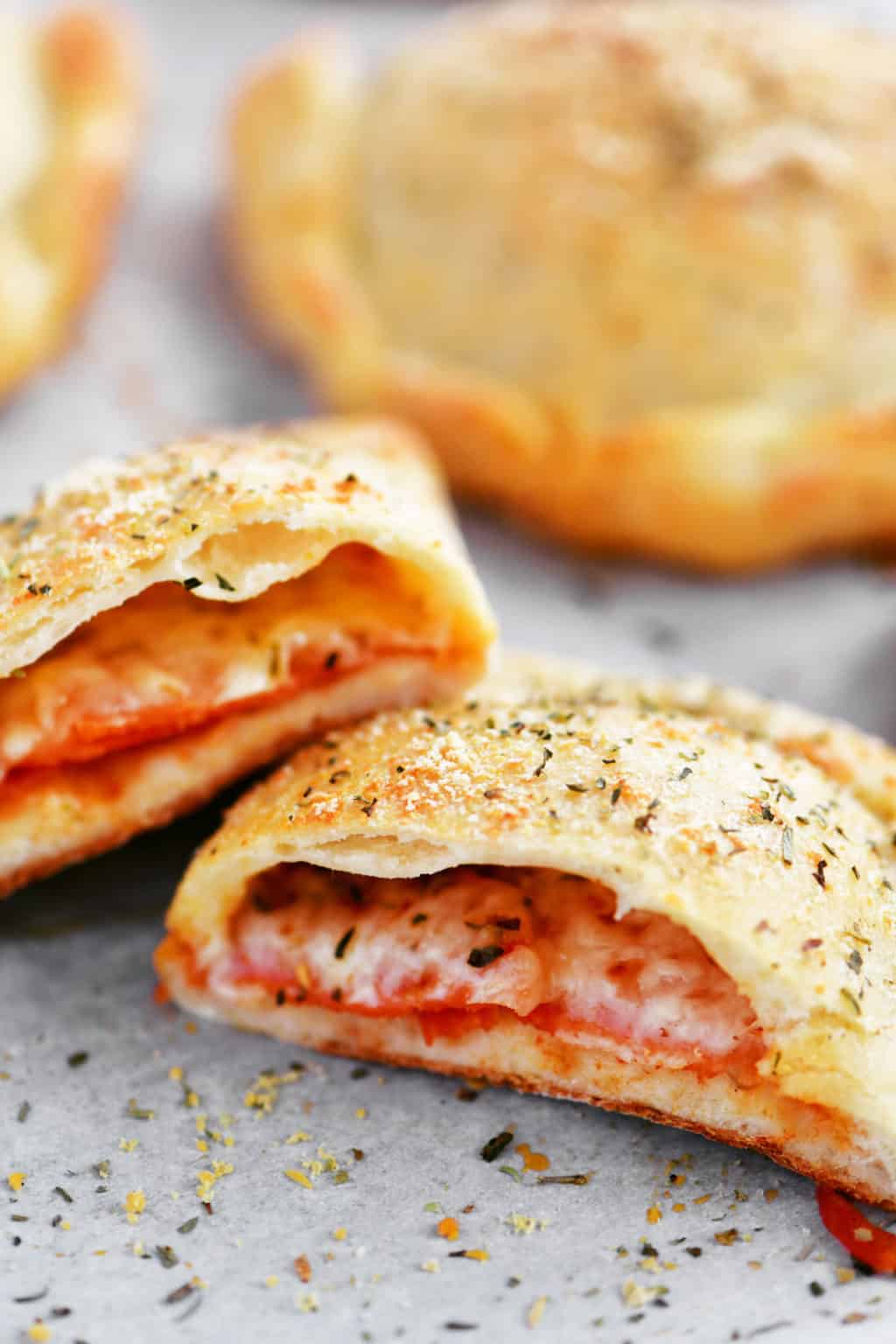 Two Ingredient Dough Calzones - The Gunny Sack