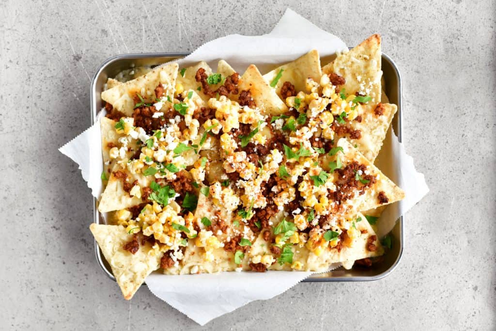Mexican Street Corn Nachos - The Gunny Sack