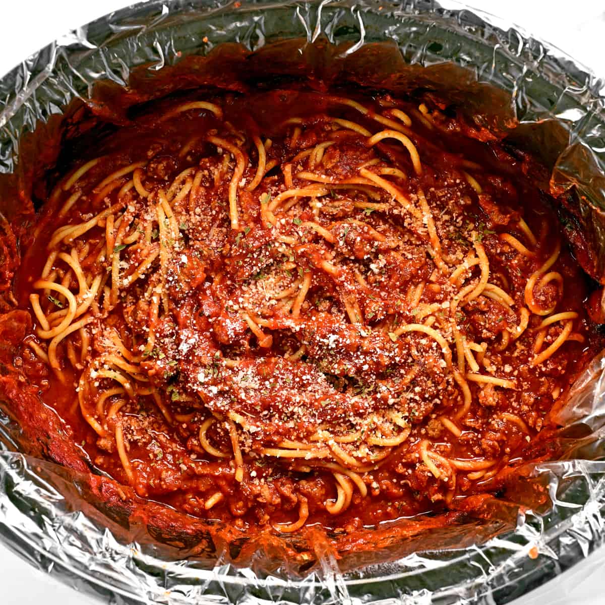 Crock Pot Spaghetti - The Gunny Sack