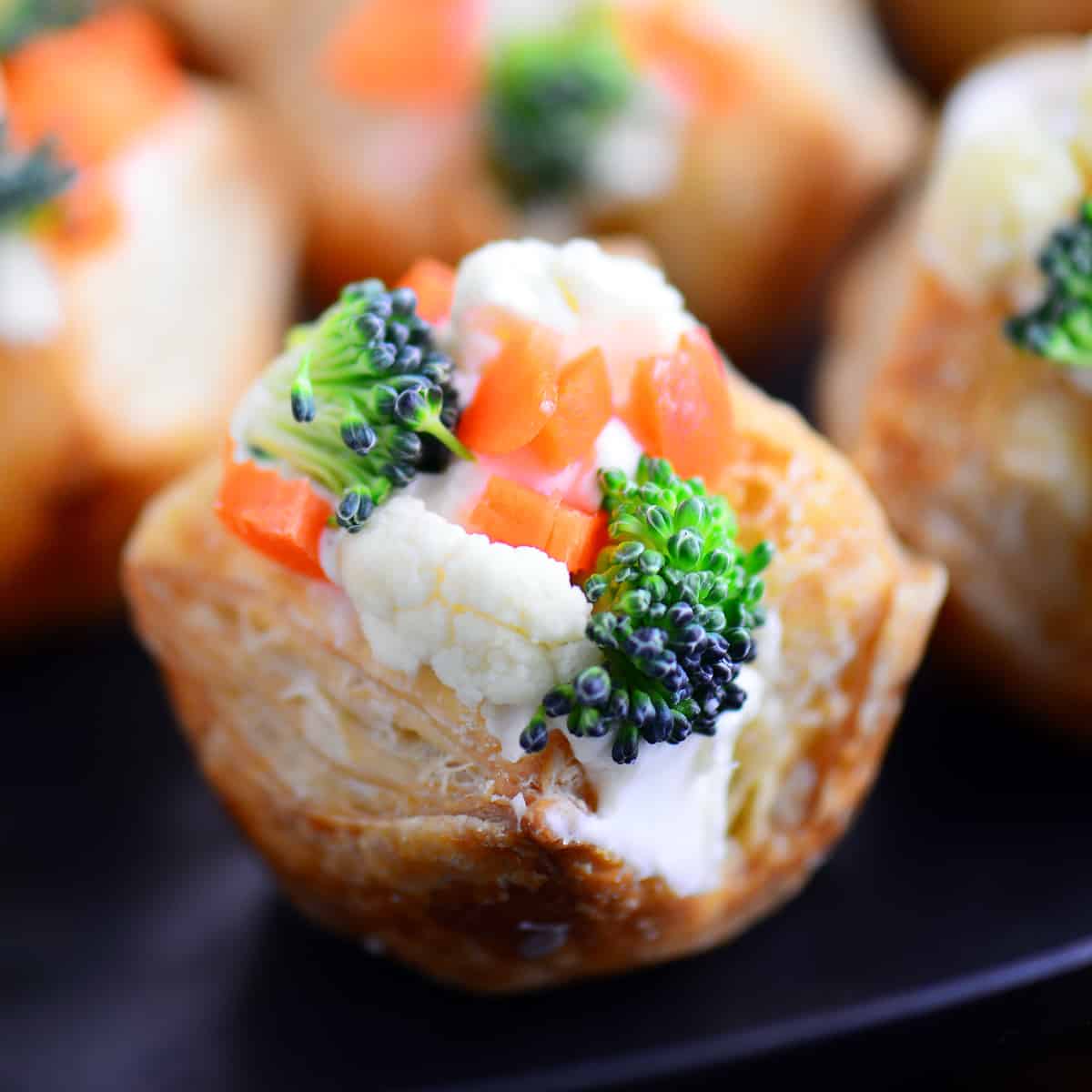 Veggie Pizza Puffs - The Gunny Sack