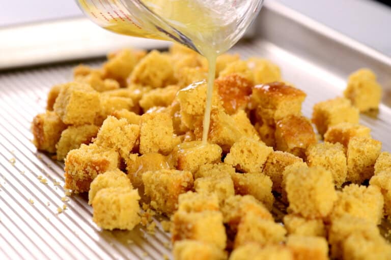 Cornbread Croutons - The Gunny Sack