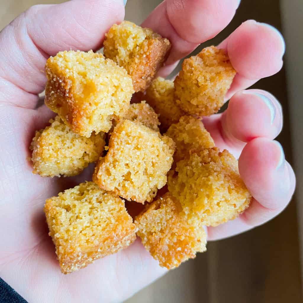 Cornbread Croutons - The Gunny Sack