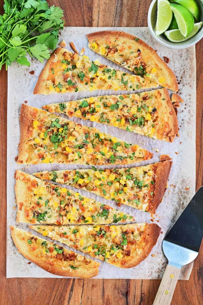 Sweet Corn Flatbread Pizza - The Gunny Sack